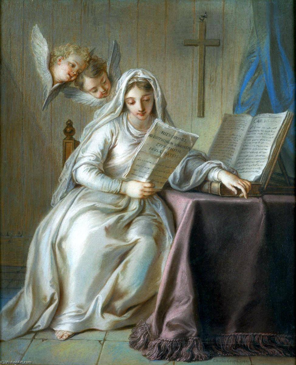 Riproduzioni Di Quadri Heloise, 1742 di Charles Antoine Coypel Iv (1694 ...