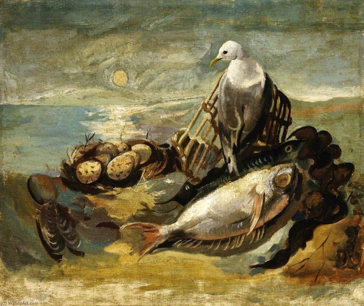 Bird in a Landscape, 1940 by Ray Howard Jones (1903-1996) Ray Howard ...