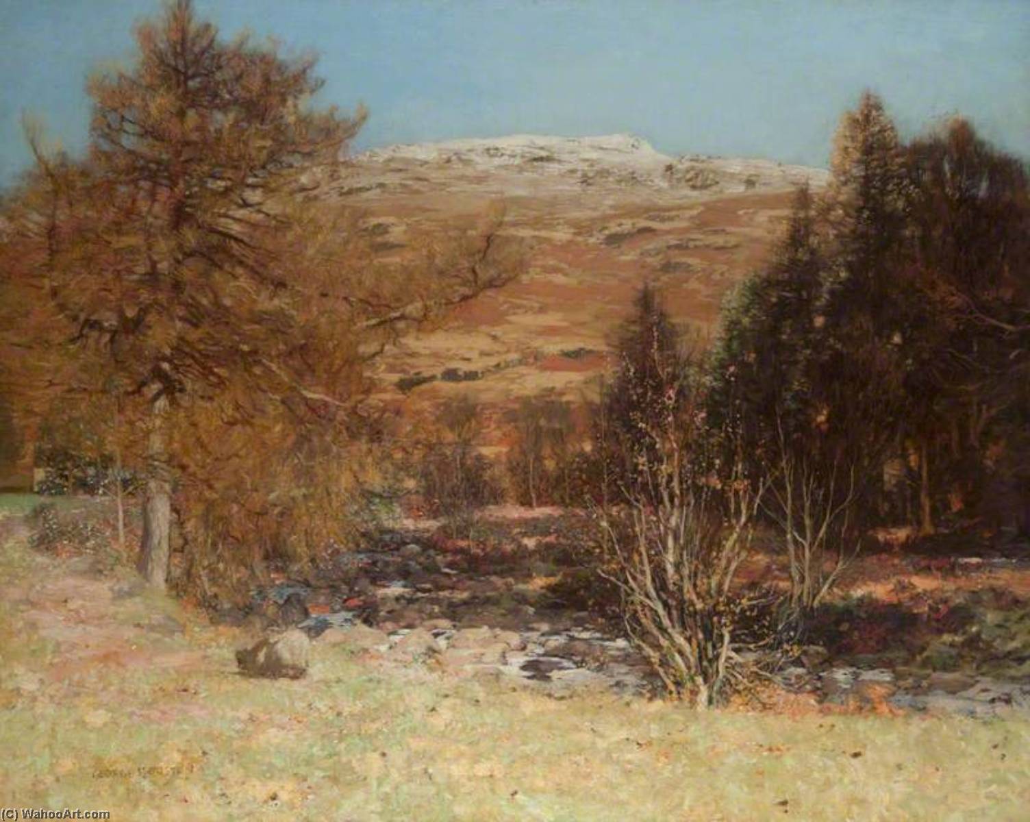 Reproducciones De Arte La llegada del invierno de George Houston (1869 ...