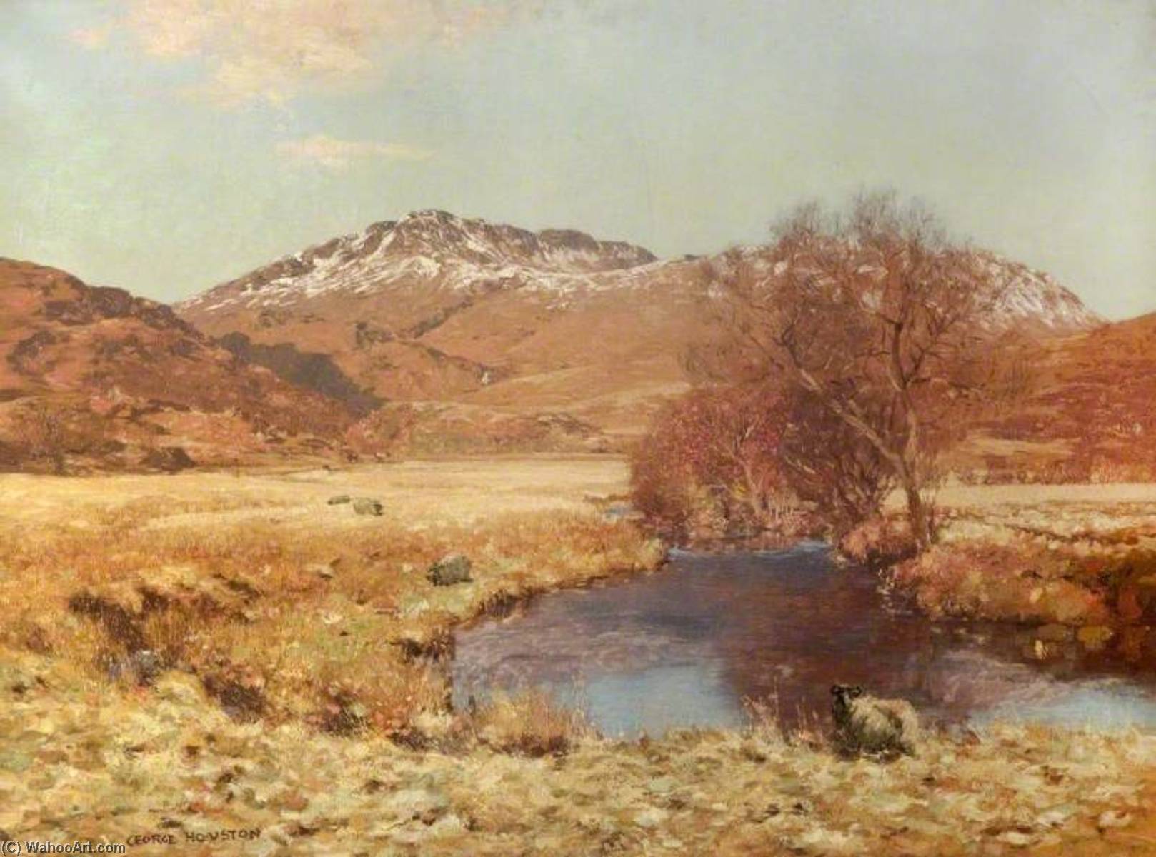 Order Artwork Replica Winter Sunshine, Lochgoilhead by George Houston ...