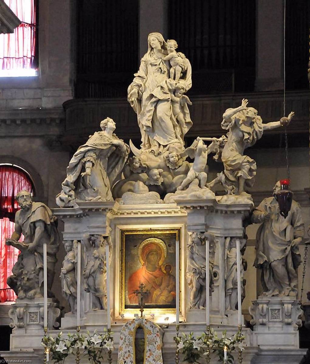 Artwork Replica High Altar, 1650 by Baldassare Longhena (1598-1682 ...
