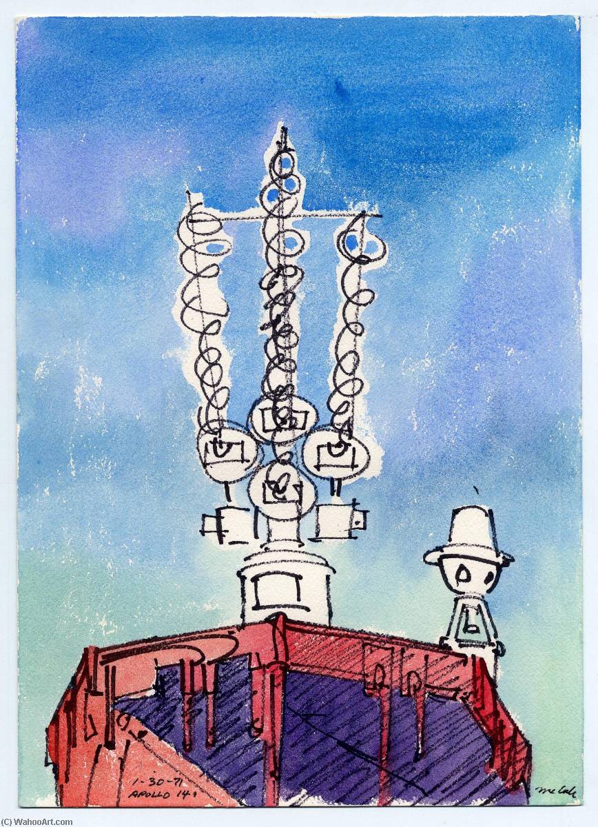 Antenna, Apollo 14, 1971 by Robert T Mccall (1919-2010, United States ...