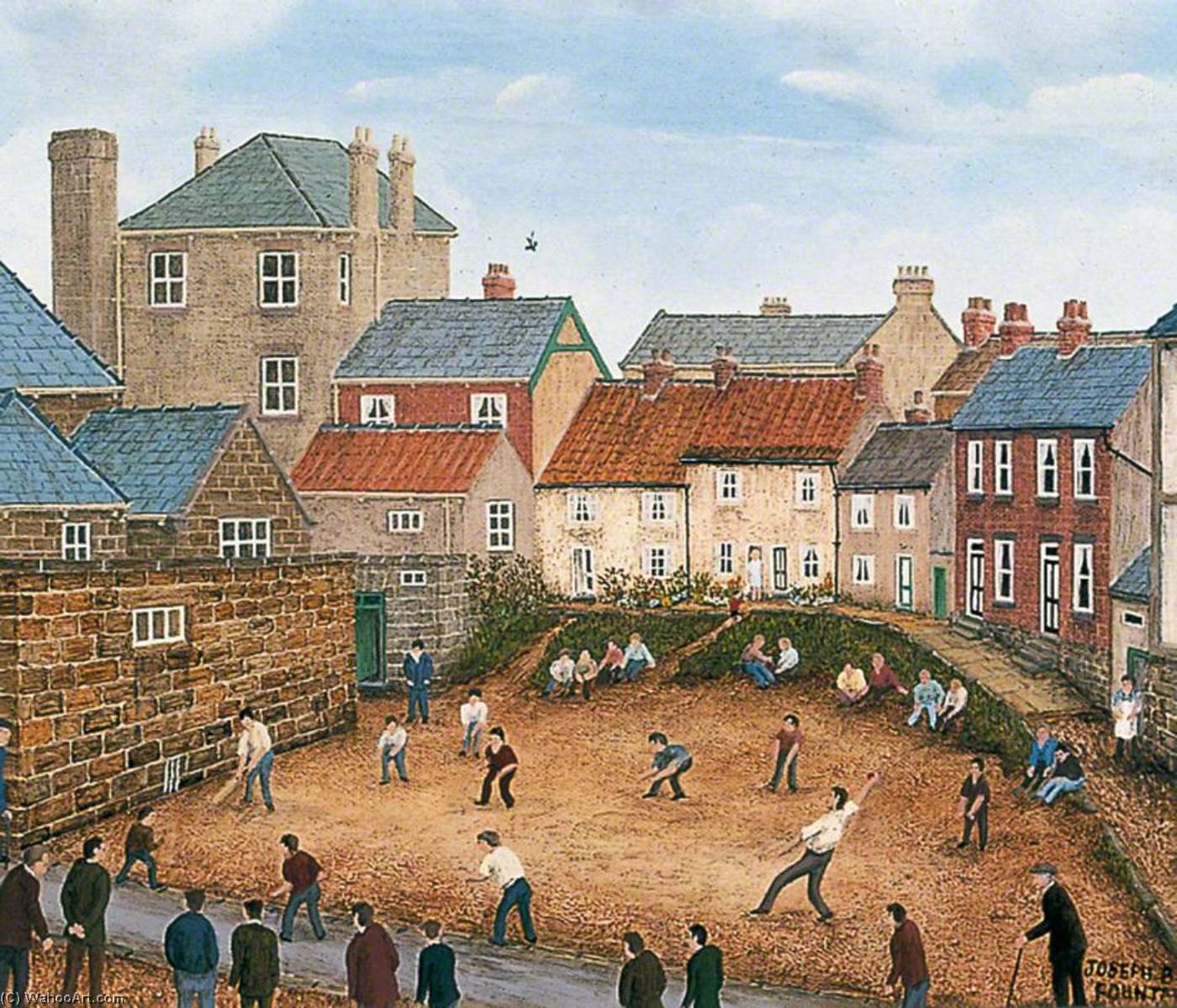 Reproduções De Arte Castelo Yard, Knaresborough por Joseph Baker ...