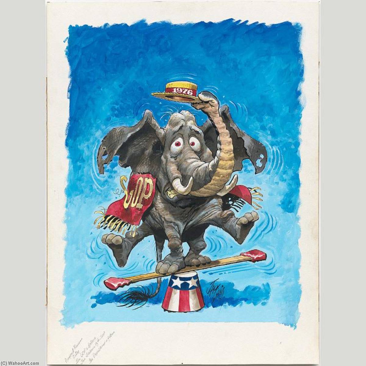 Plight of the GOP, 1976 de Jack Davis (1924-2016, United States) Jack ...