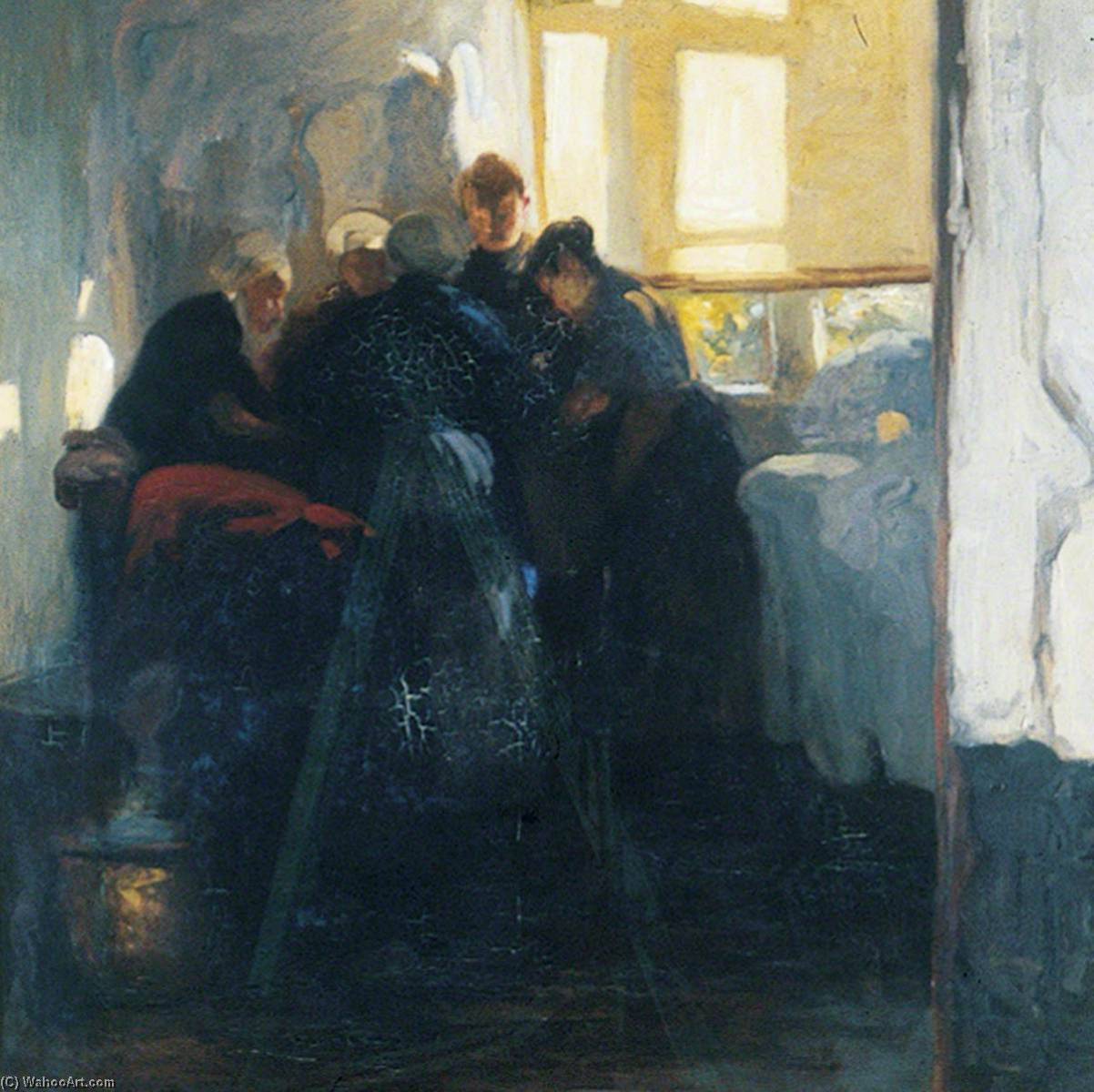 Order Artwork Replica A Flemish Wash House, 1908 by Mark Senior (1864 ...