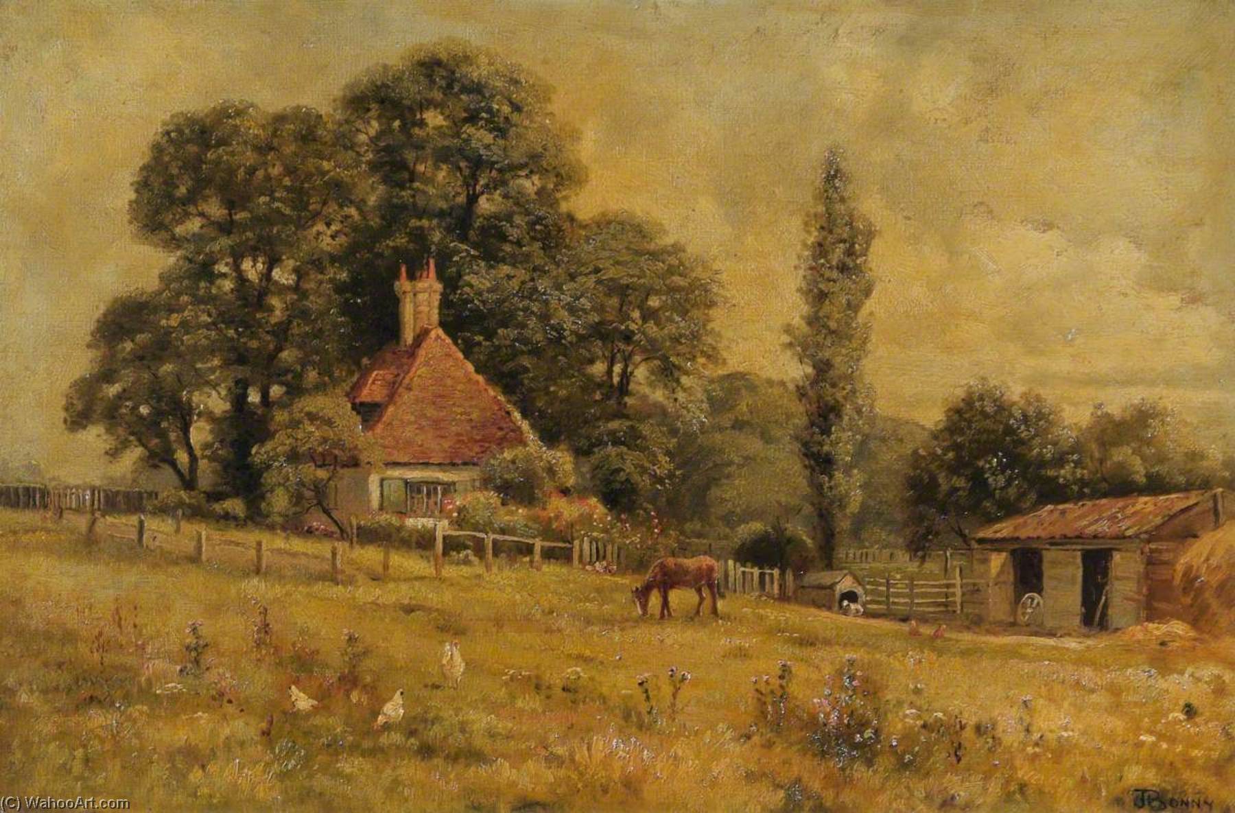Purchase Oil Painting Replica Montague Cottage by John Bonny (1874-1948 ...