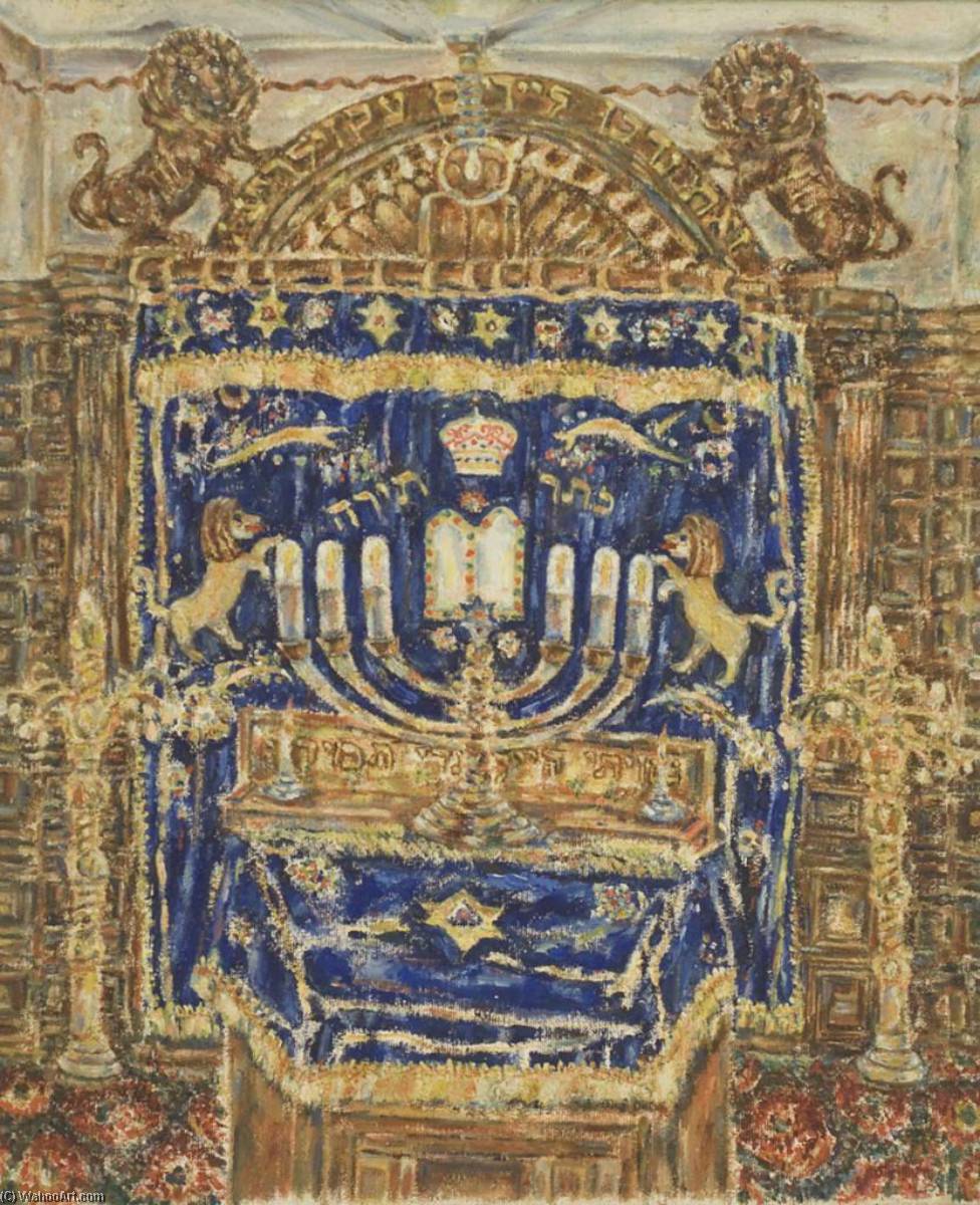 Menorah On Altar, 1957 de Jack Siegel Jack Siegel | WahooArt.com