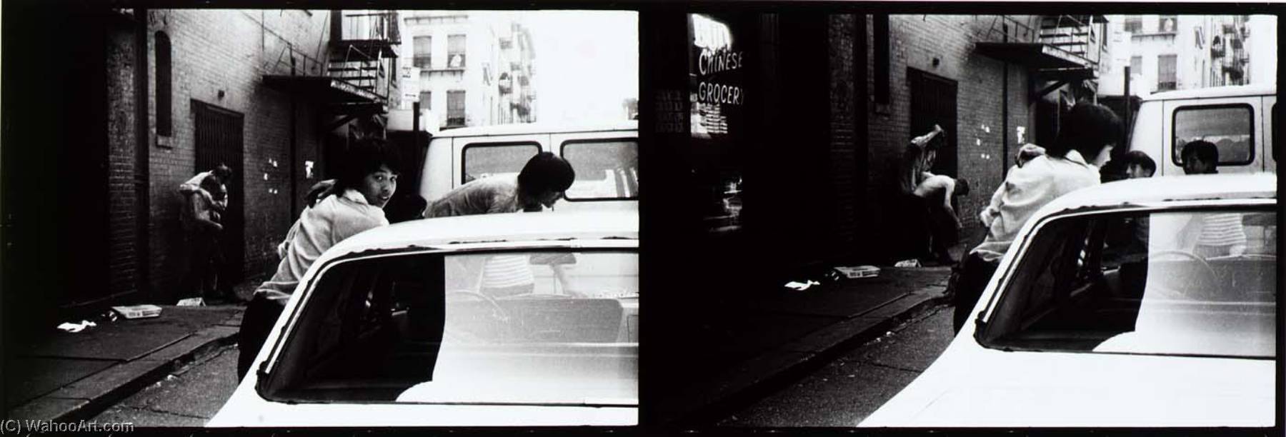 Hestor Street Fight (de serie, Chinatown), 1971 de Eve Sonneman Eve ...