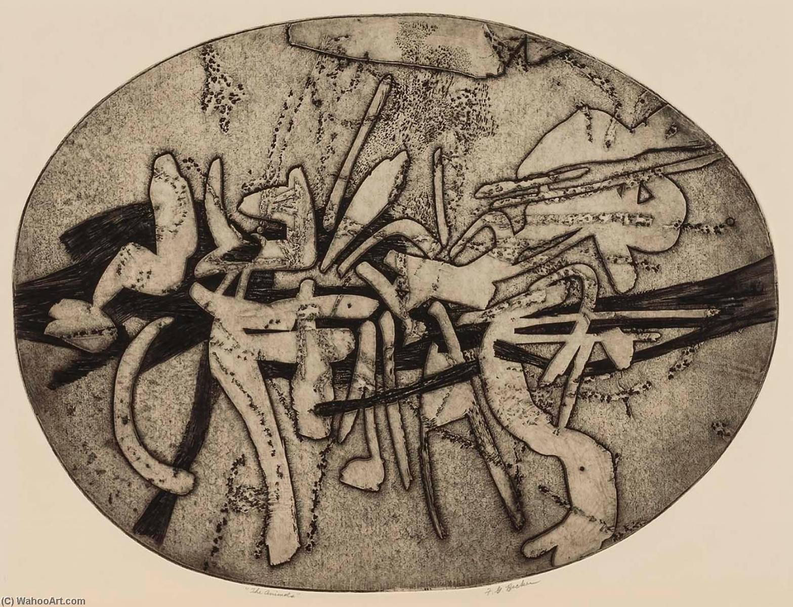 The Animals, 1962 by Fred Becker (1913-2004) Fred Becker | WahooArt.com