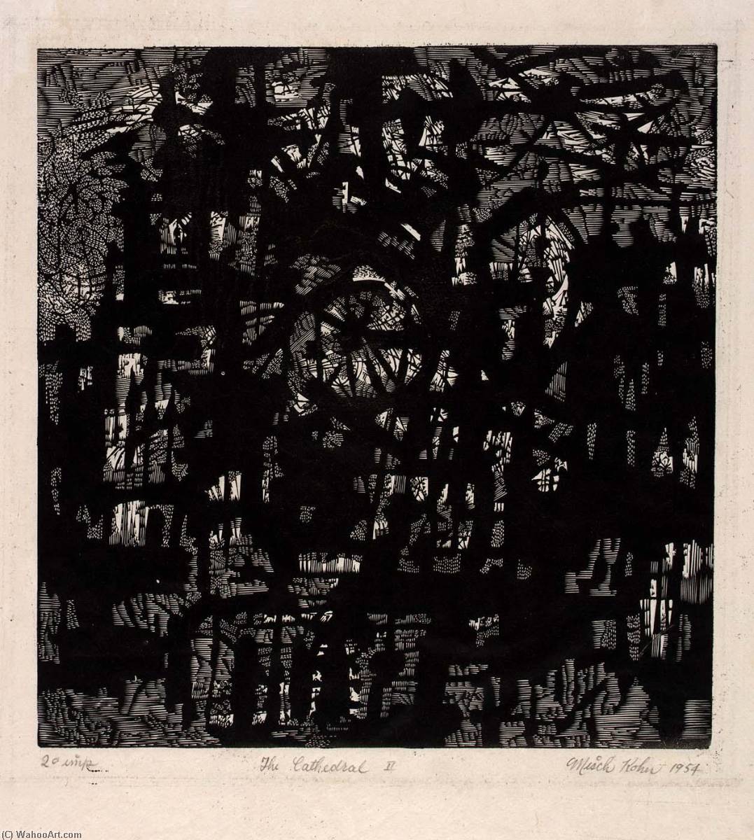 Cathedral II, 1954 by Misch Kohn (1916-2003) Misch Kohn | WahooArt.com