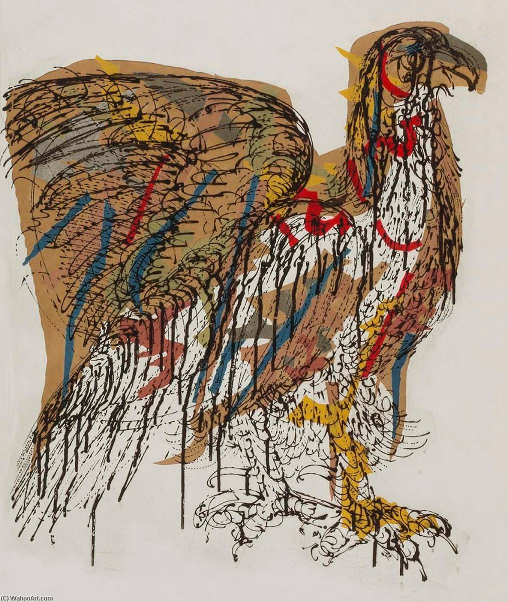 Hawk, 1964 by Misch Kohn (1916-2003) Misch Kohn | WahooArt.com