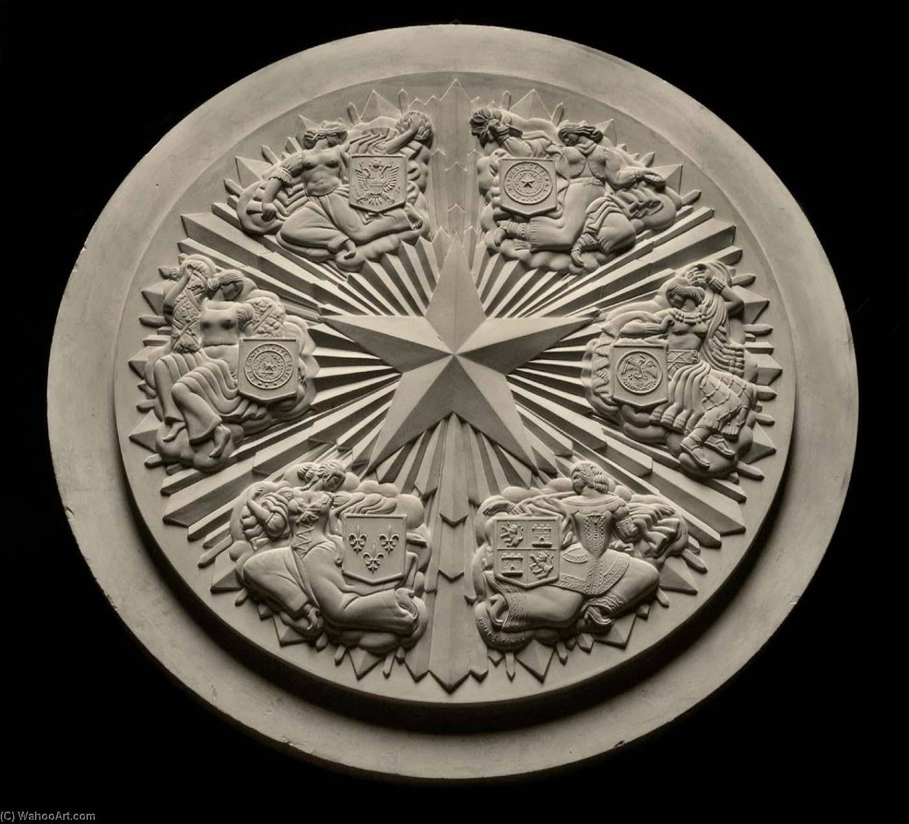 Obtenir Reproductions De Qualité Musée Médaille de médaillon du Texas ...