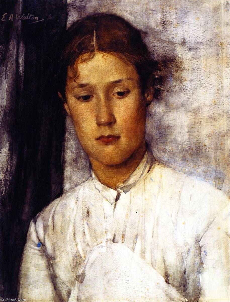 Paintings Reproductions The Gamekeeper`s Daughter, 1885 by Edward ...