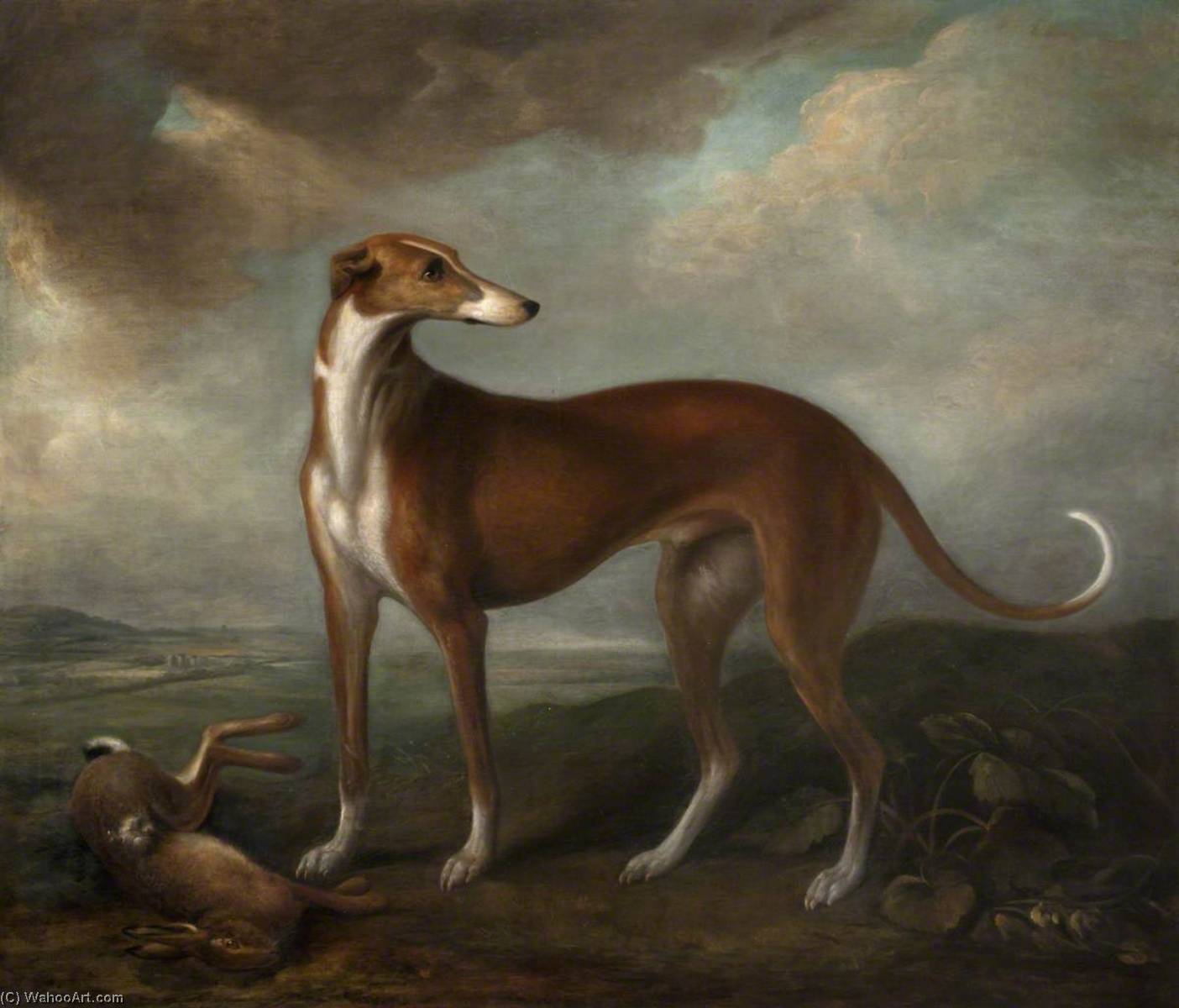 A Hound in a Landscape, 1815 by James Howe James Howe | WahooArt.com