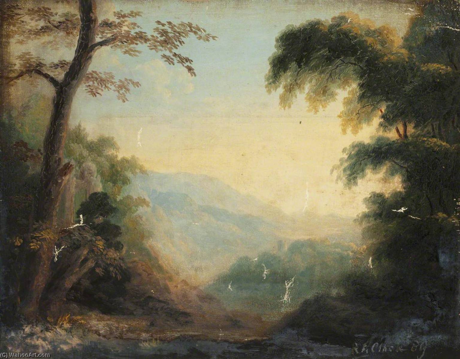 Obtenir Reproductions De Qualité Musée Un paysage, 1825 de Richard ...