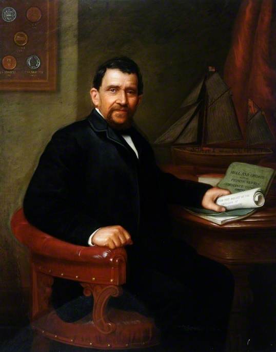 John Sims (m.1887), 1886 por Benjamin Hudson Benjamin Hudson | WahooArt.com