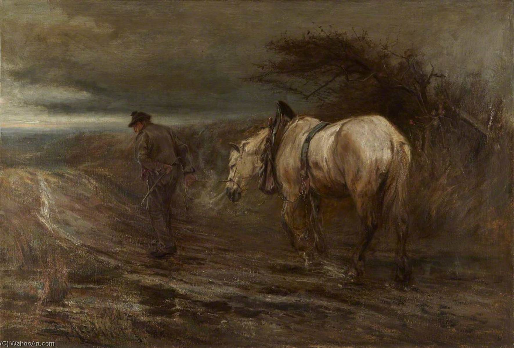 Oil Painting Replica | Wat and Wearie, 1886 by Robert L Alexander (1840 ...