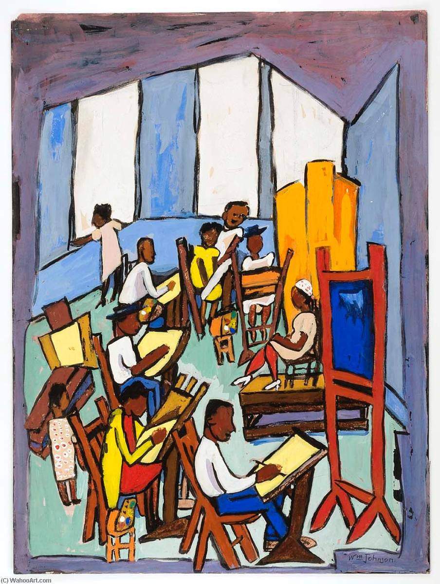 Buy Museum Art Reproductions Art Class, 1940 by William Henry Johnson ...