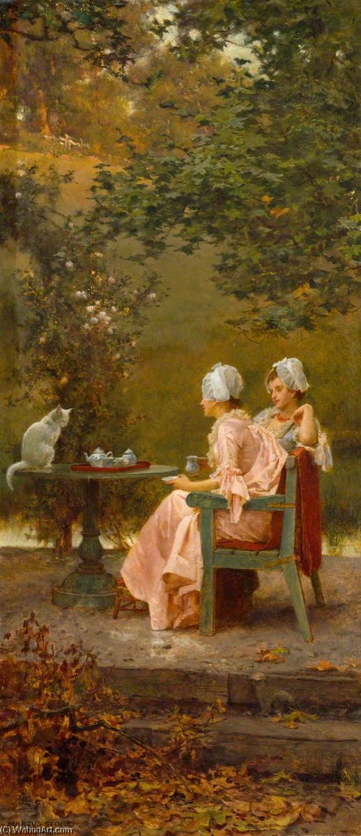 Museum Art Reproductions Good Friends, 1887 by Marcus Stone | WahooArt.com