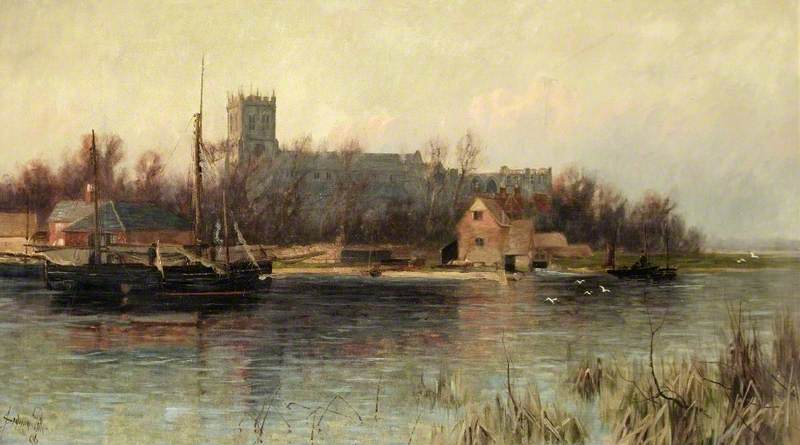 Obter Reproduções De Belas Artes Christchurch Priory, Dorset, 1896 por ...