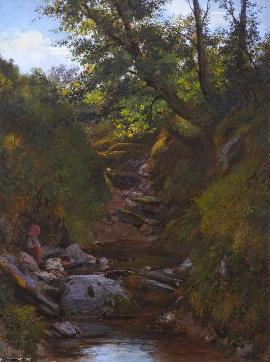 Museum Art Reproductions The Brook by Thomas Stuart Smith (1815-1869 ...