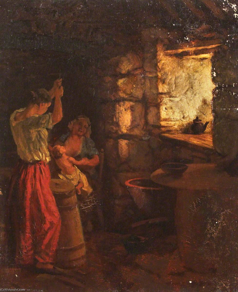 Get Paintings Reproductions Two Women by a Window by Thomas Stuart Smith (1815-1869) | WahooArt.com