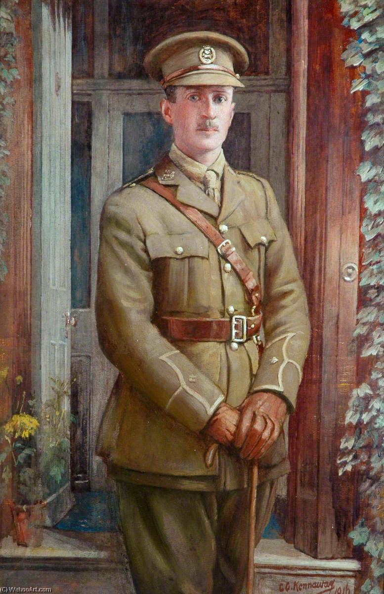 Purchase Oil Painting Replica Second Lieutenant W. N. Bagshaw (c.1880–1927), 1916 by Charles ...