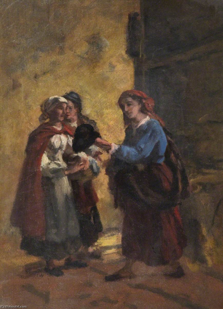 Comprar Reproducciones De Arte Del Museo Un grupo de tres mujeres de Thomas Stuart Smith (1815 ...