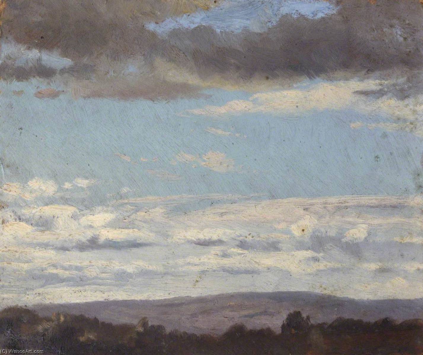 Museum Art Reproductions Landscape with Clouds by Thomas Stuart Smith ...
