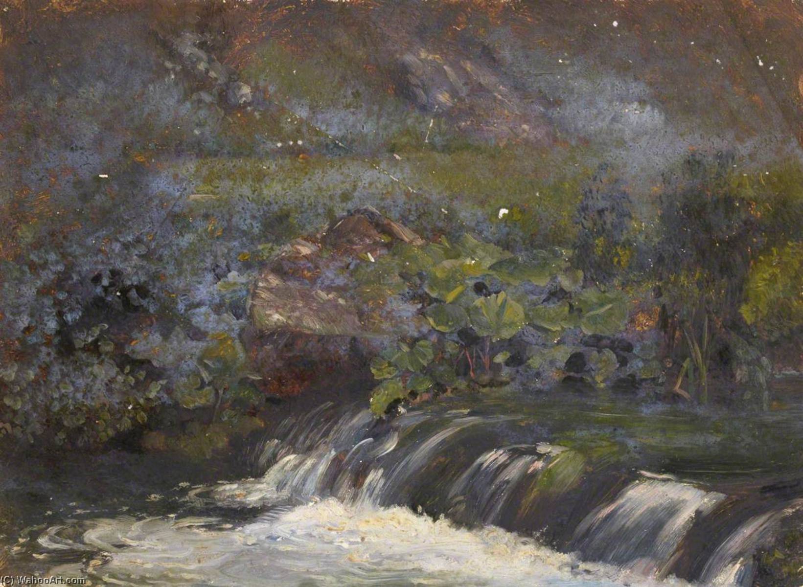 Obtener Grabados De Calidad Del Museo Cascada con hojas de Thomas Stuart Smith (1815-1869 ...