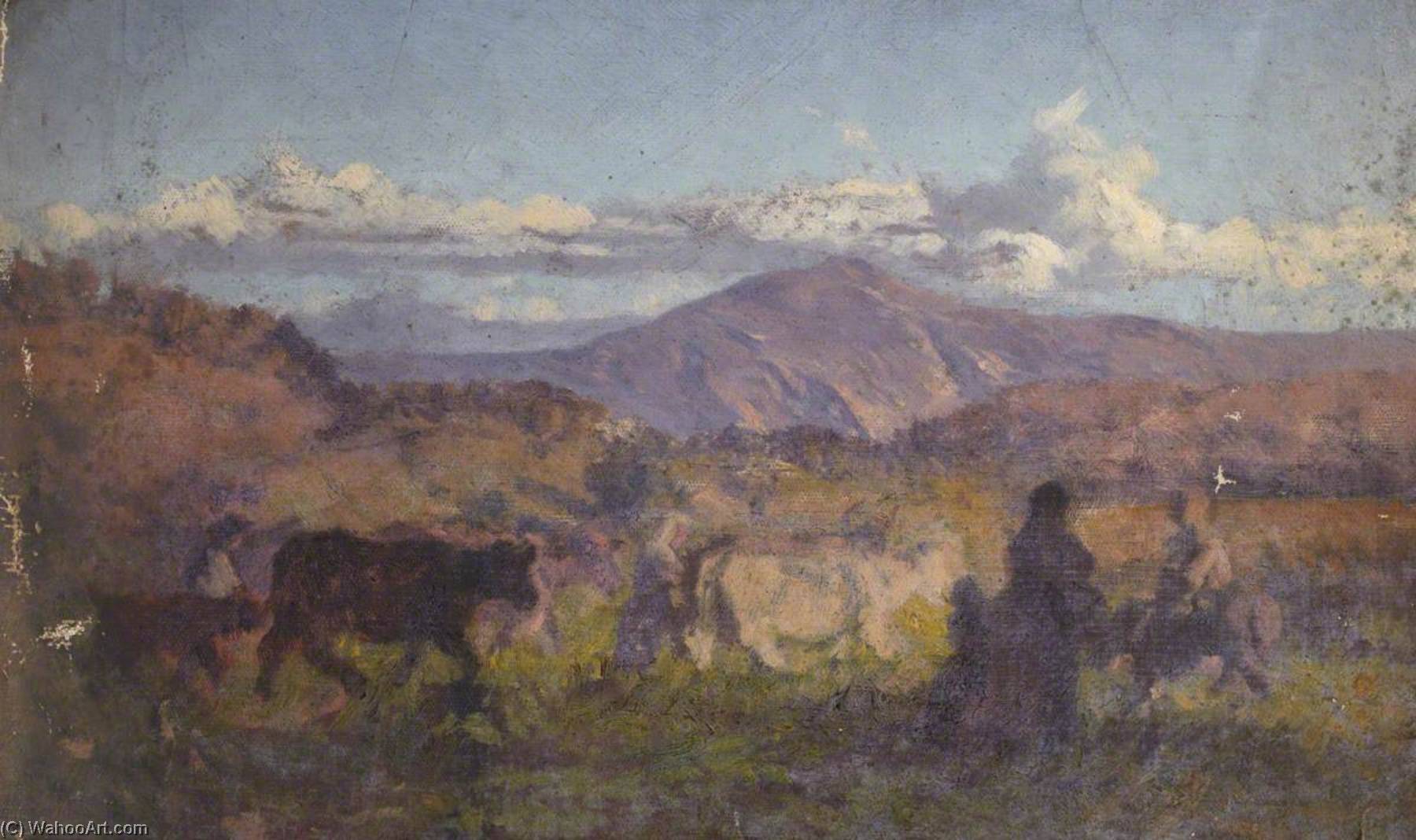 Grabados De Calidad Del Museo Paisaje con Drovers y Cattle de Thomas ...