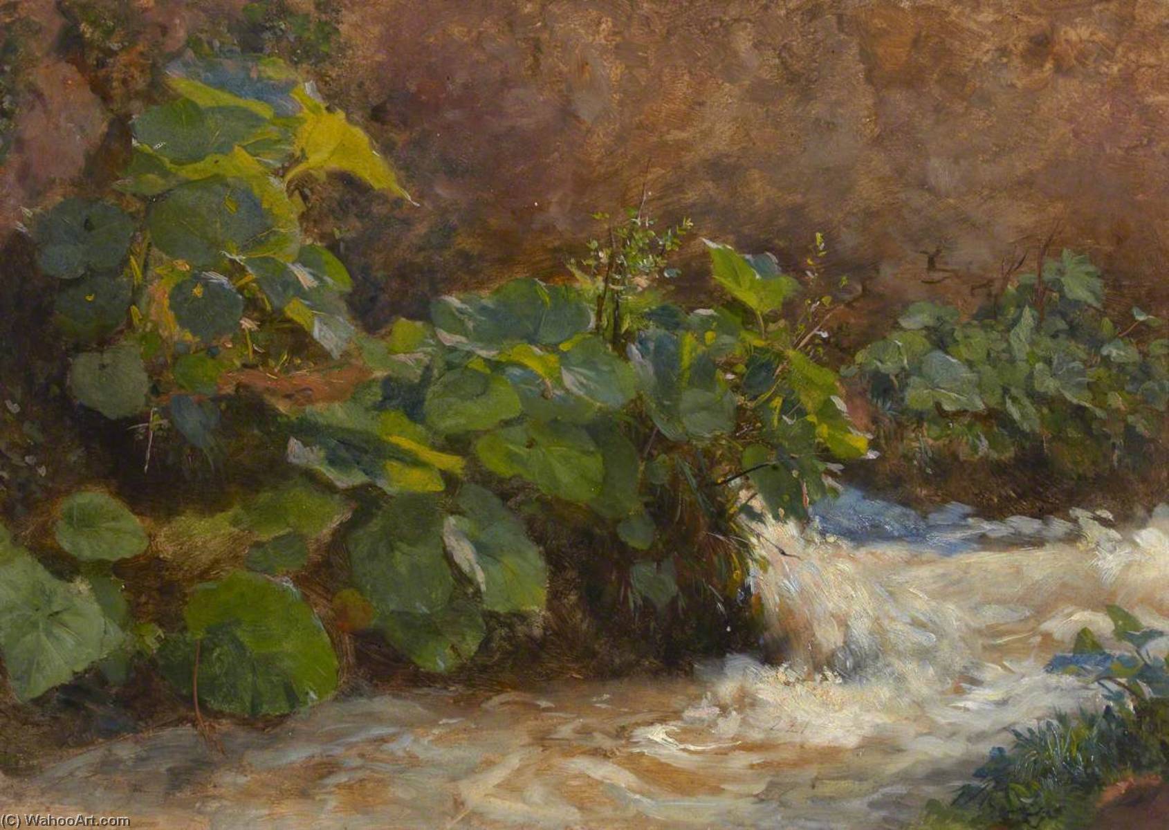 Oil Painting Replica Burdocks by Thomas Stuart Smith (1815-1869 ...