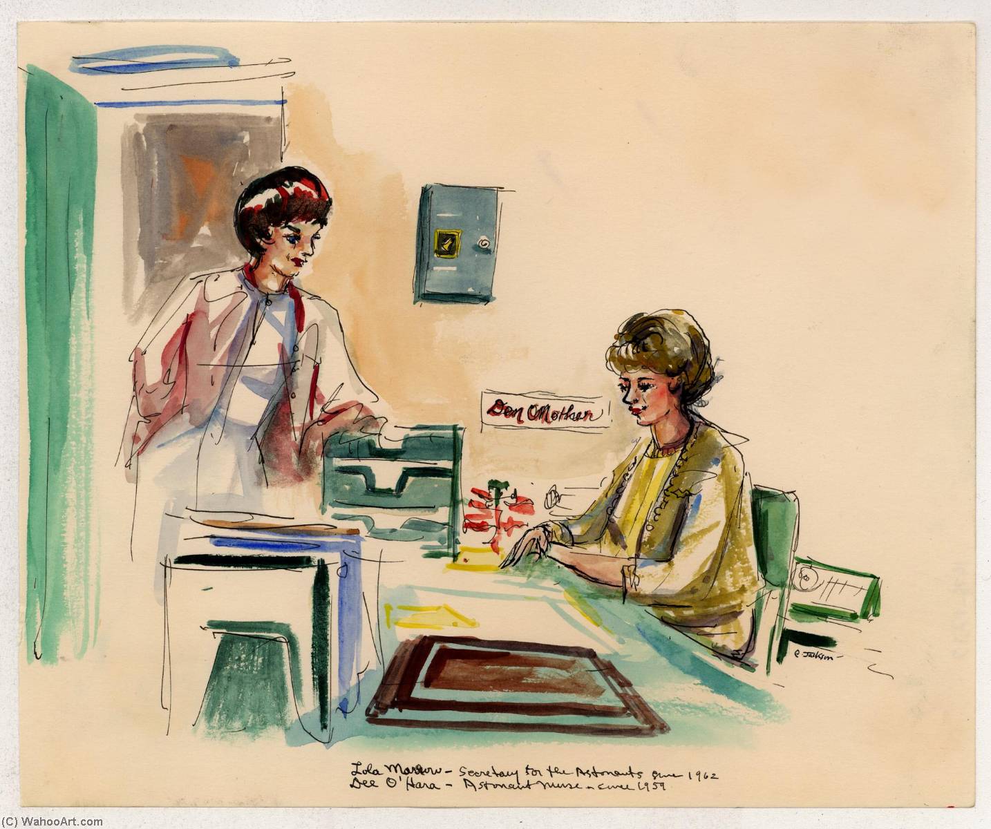 Infirmière et secrétaire aux astronautes de Chrystal Jackson (1923-2016 ...