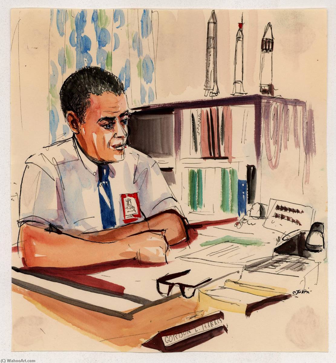 Gordon L. Harris by Chrystal Jackson (1923-2016) Chrystal Jackson ...