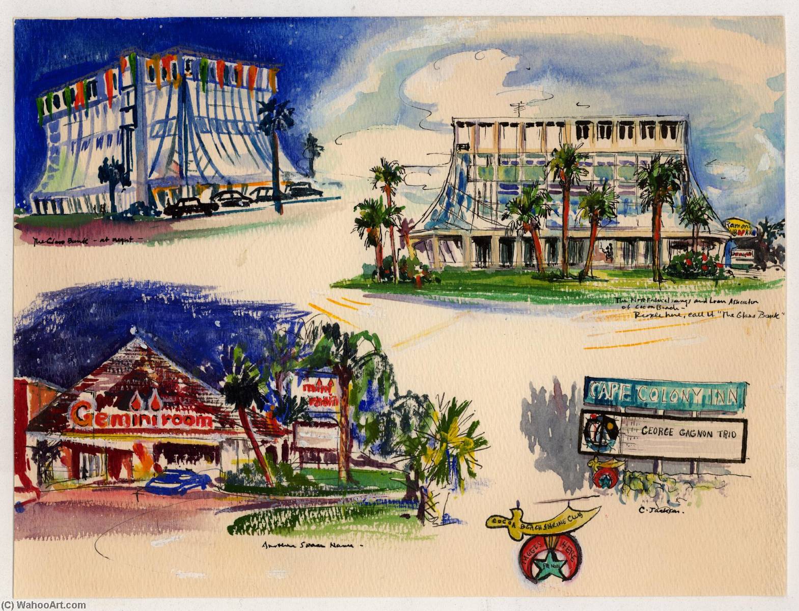 The Glass Bank by Chrystal Jackson (1923-2016) Chrystal Jackson ...