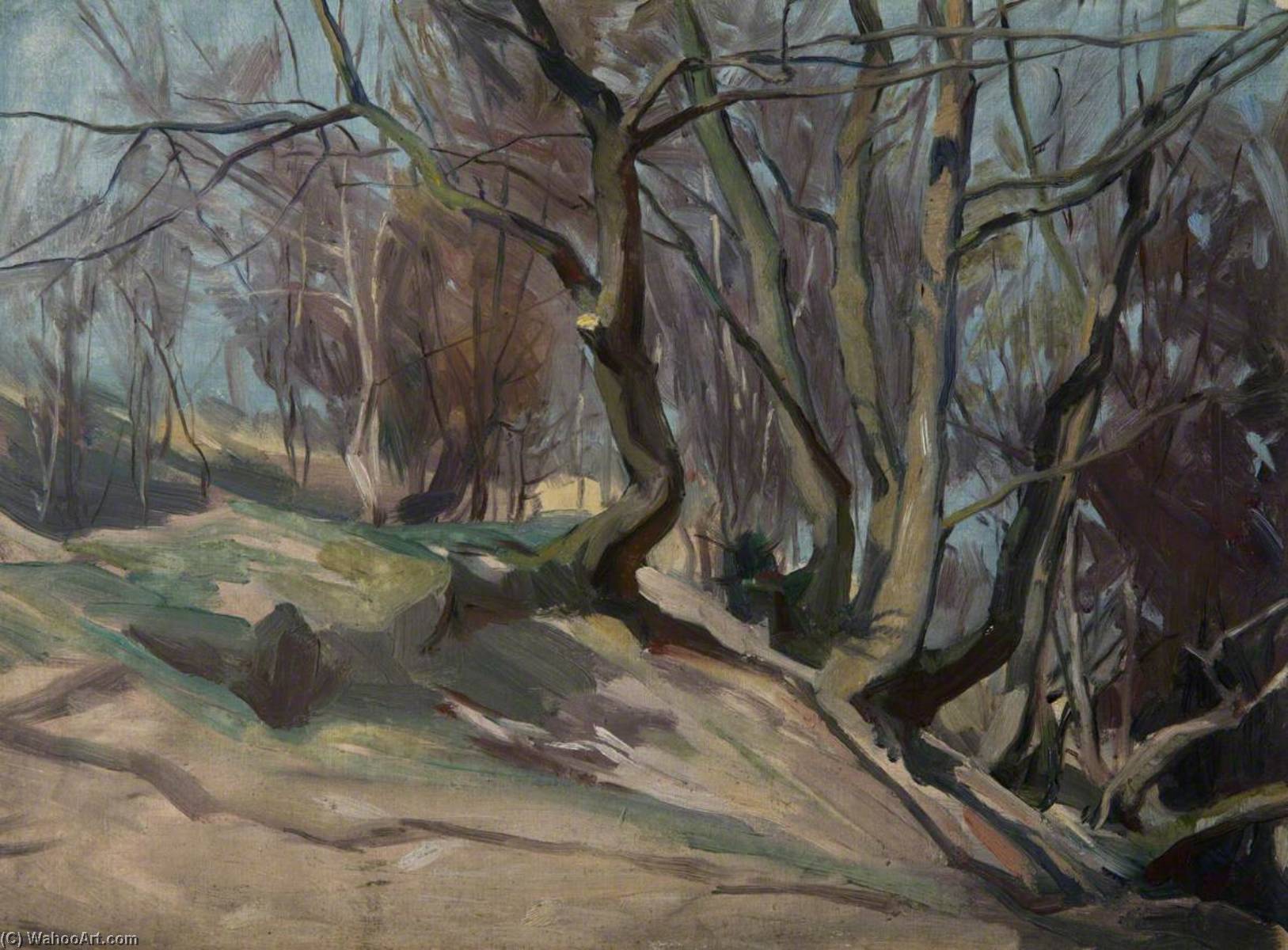 Get Paintings Reproductions Trees at Blairgowrie by George Murray (1875 ...