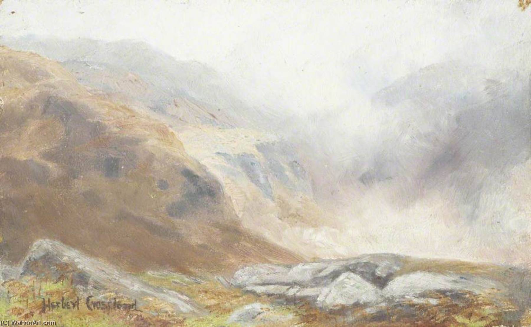 Buy Museum Art Reproductions Mists amongst the Coniston Fells by James ...