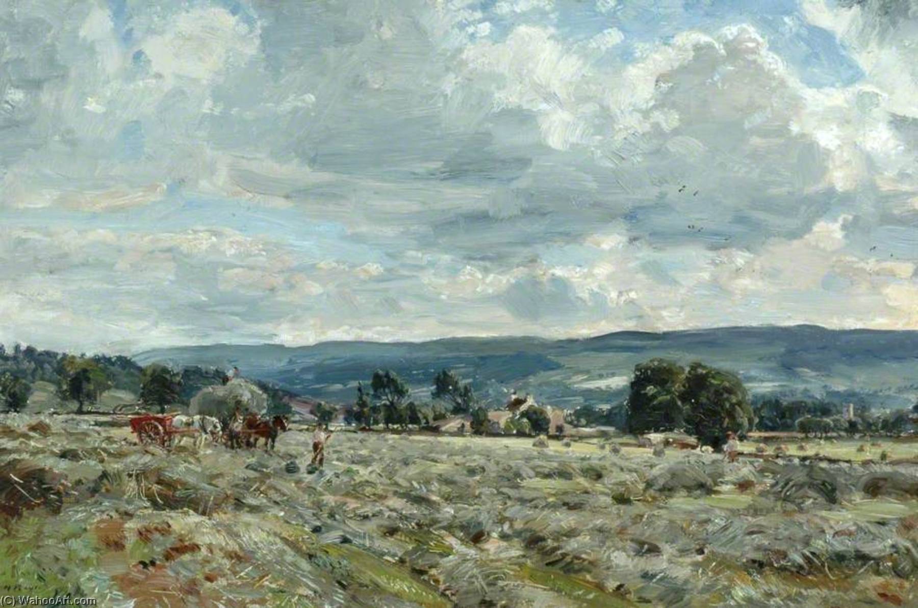 Reproduções De Belas Artes Haytime perto de Nesfield por Herbert F ...