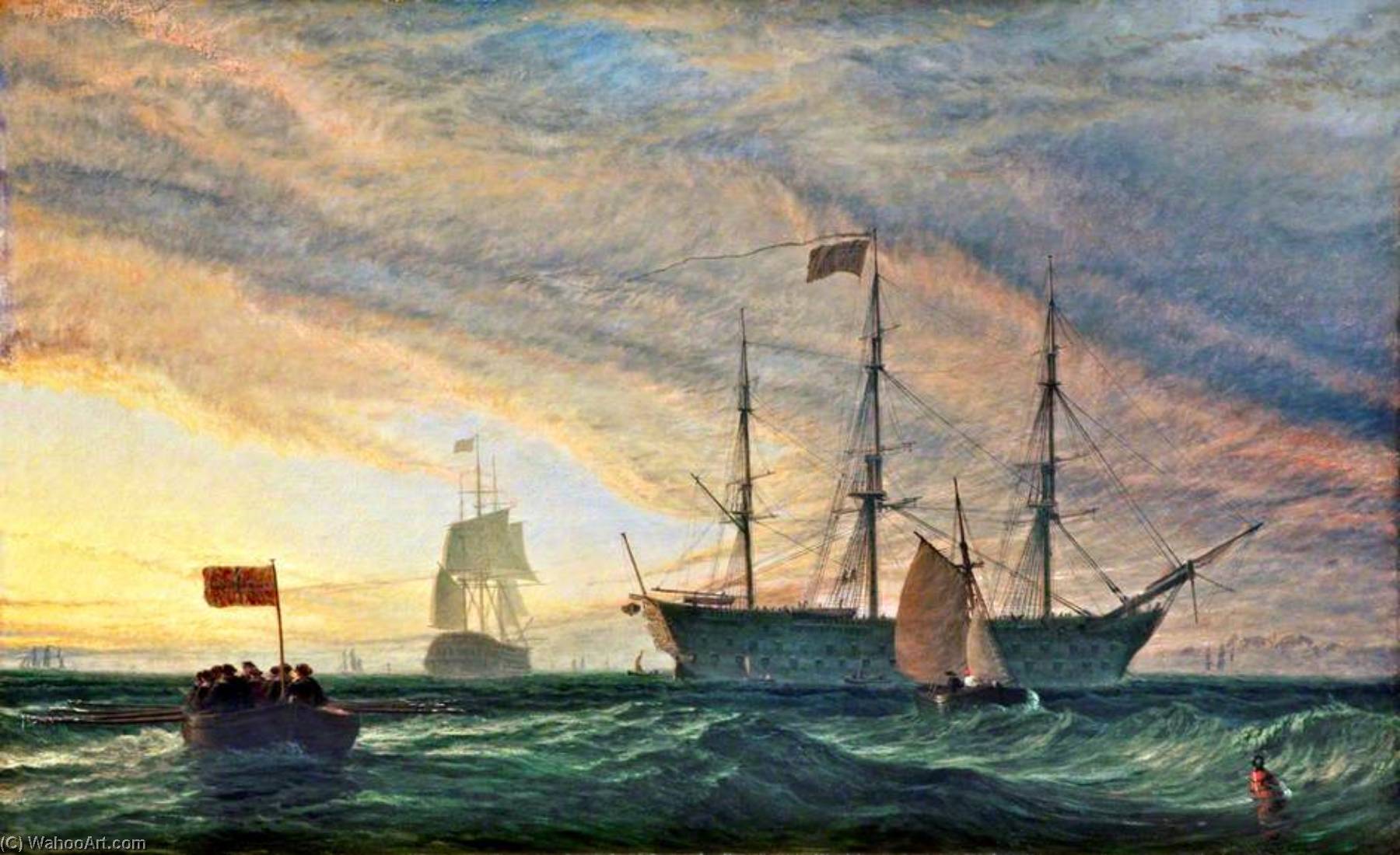 Obtener Reproducciones De Bellas Artes HMS `Victoria `, 1850 de Henry ...