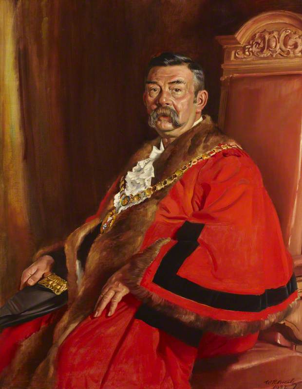 Oil Painting Replica James Clements, Esq., JP, 1932 by William Ramsden ...