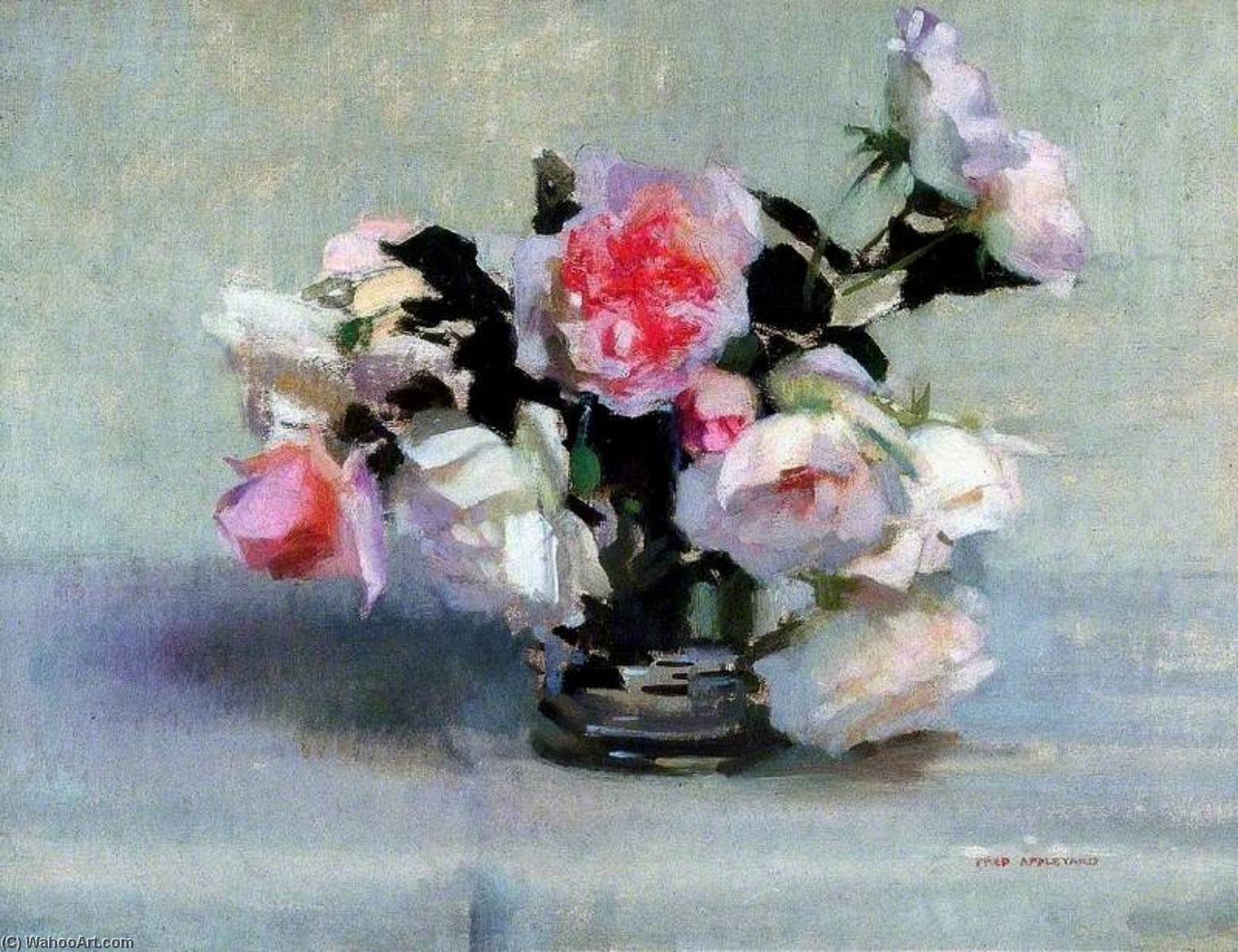Roses by Frederick Appleyard (1874-1963) Frederick Appleyard | WahooArt.com