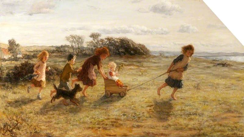 Reproductions D'art De Musée Le Go Cart, 1885 de Hugh Cameron Wilson ...