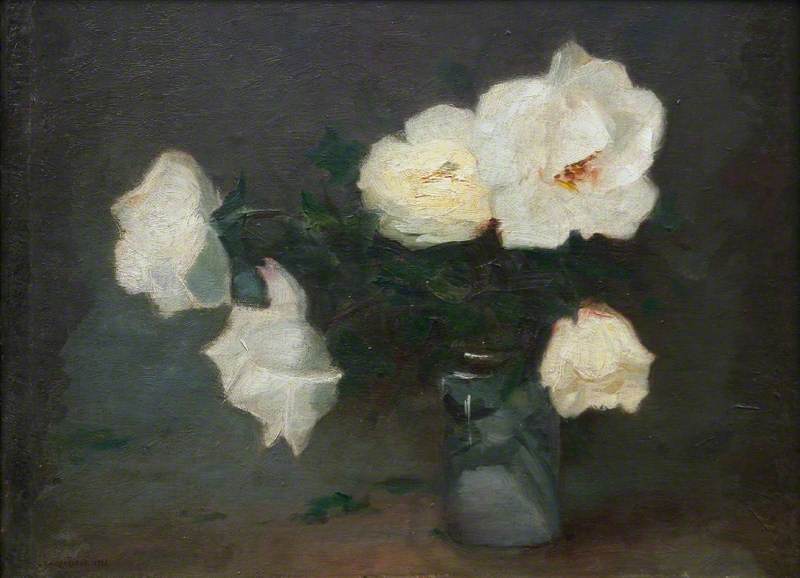 Comprar Reproducciones De Arte Del Museo Jarrón con rosas blancas, 1913 ...