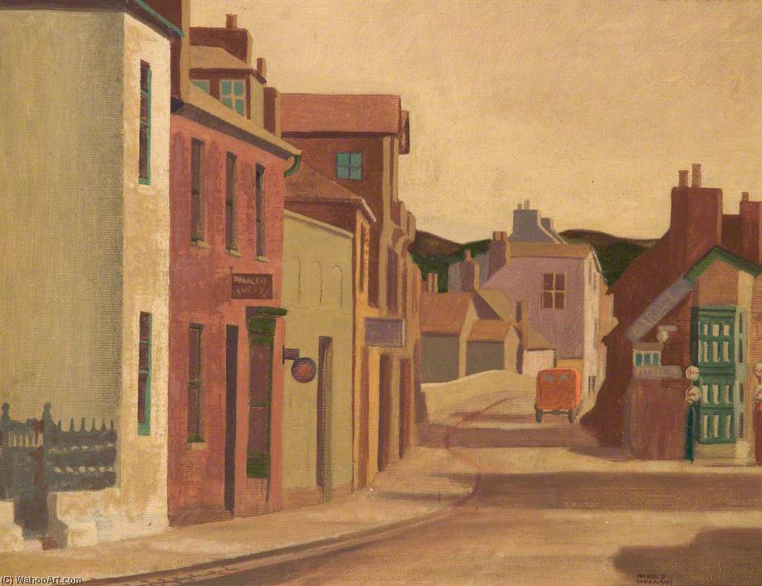 Oil Painting Replica Bridge Street, Christchurch, Hampshire by Harold ...