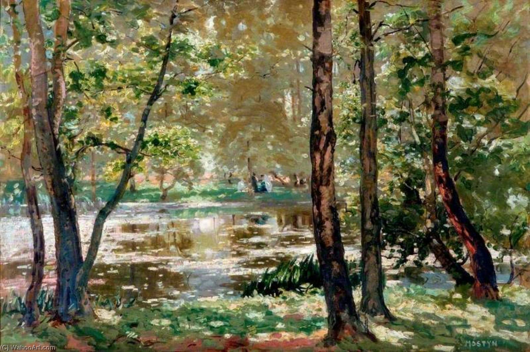 Purchase Oil Painting Replica Sunlight, Burnham Beeches, 1910 by Thomas ...