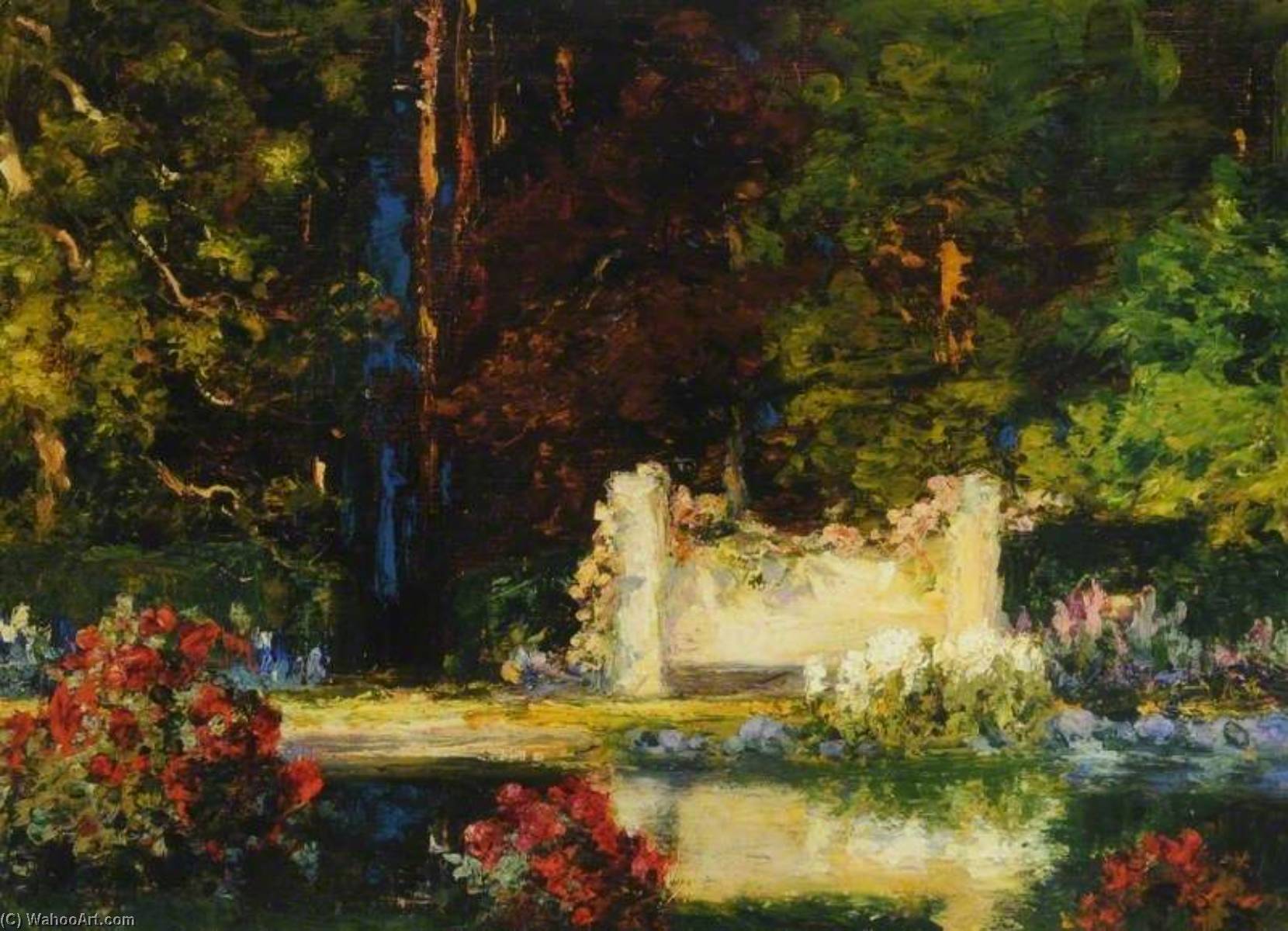 Art Reproductions The Garden of Memory by Thomas Edwin Mostyn (1864-1930) | WahooArt.com