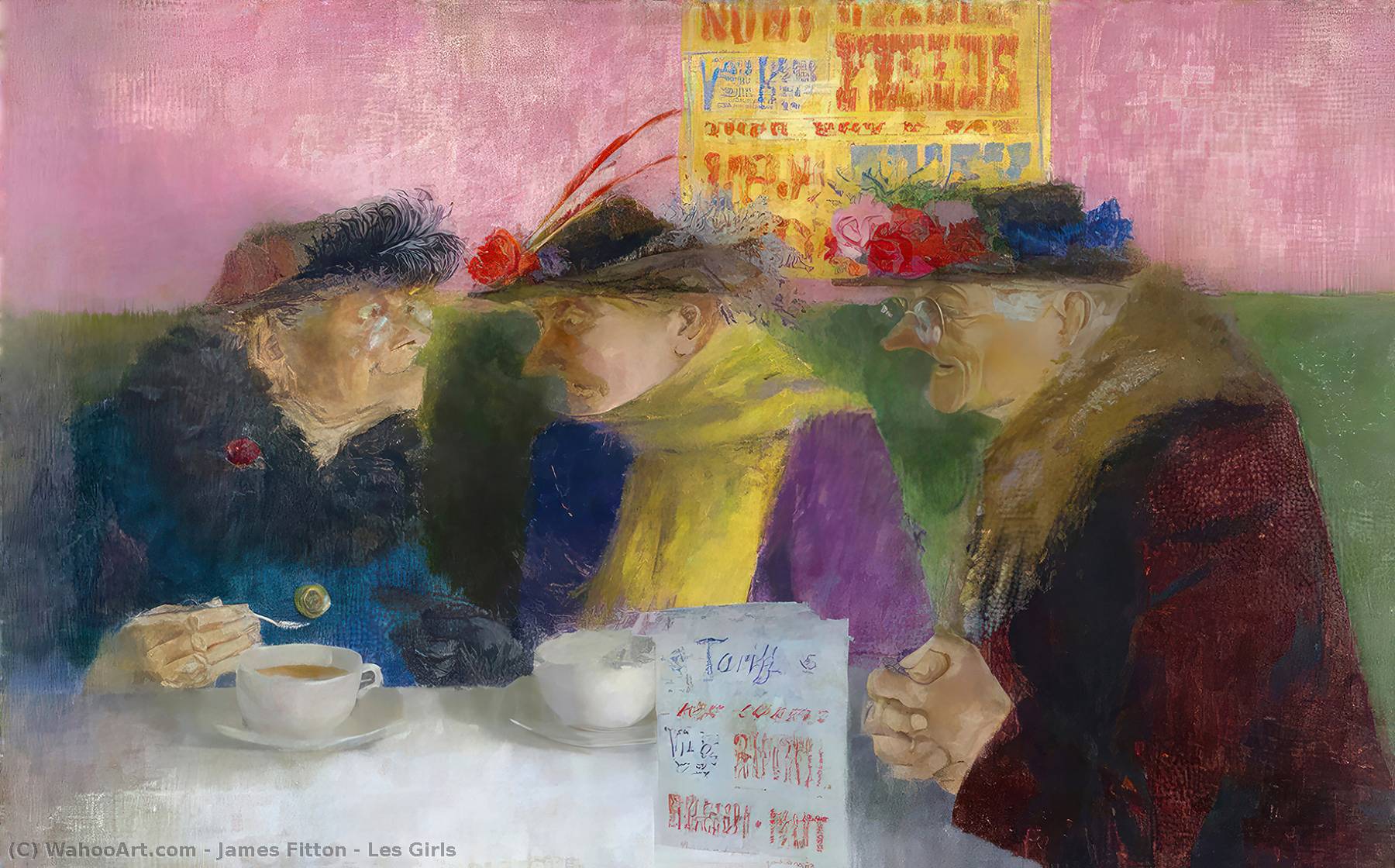 Reproducciones De Arte Del Museo Les Girls, 1954 de James Fitton ...