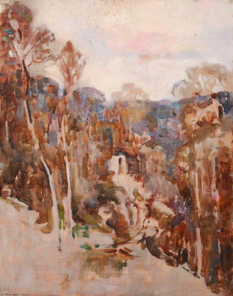 Get Art Reproductions Woodland Landscape from Hillside by Benjamin ...