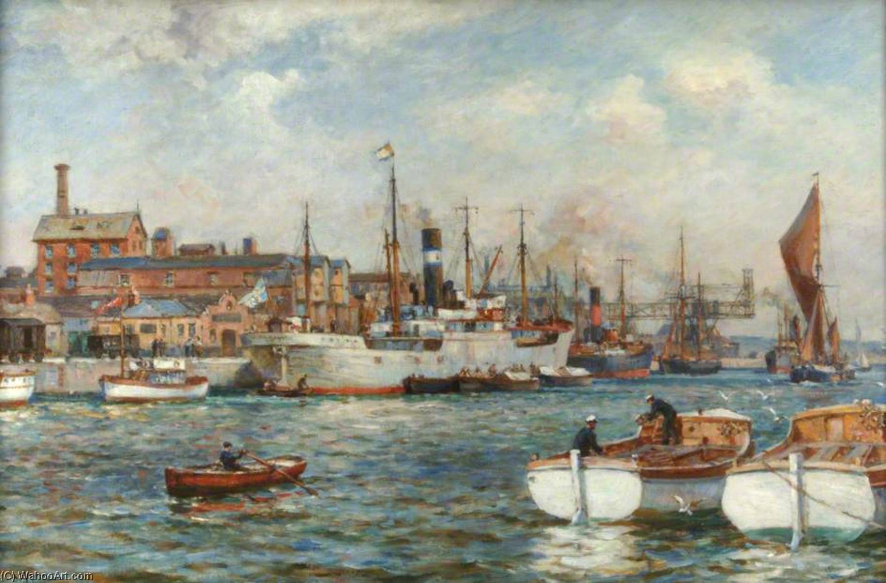 Artwork Replica | Poole Harbour by Bernard Finnigan Gribble (1872-1962 ...
