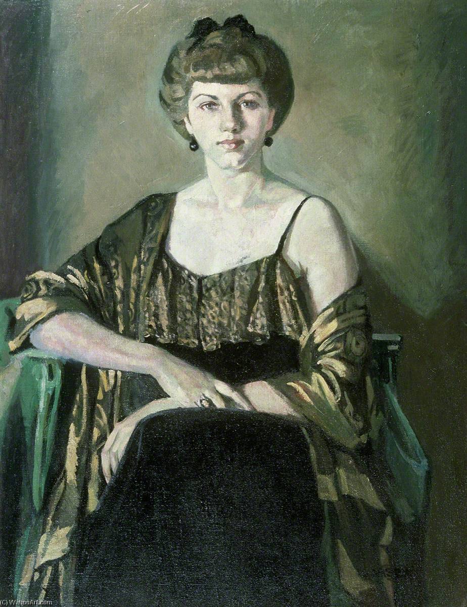 Reproducciones De Arte Del Museo Madeleine en negro y oro, 1946 de ...